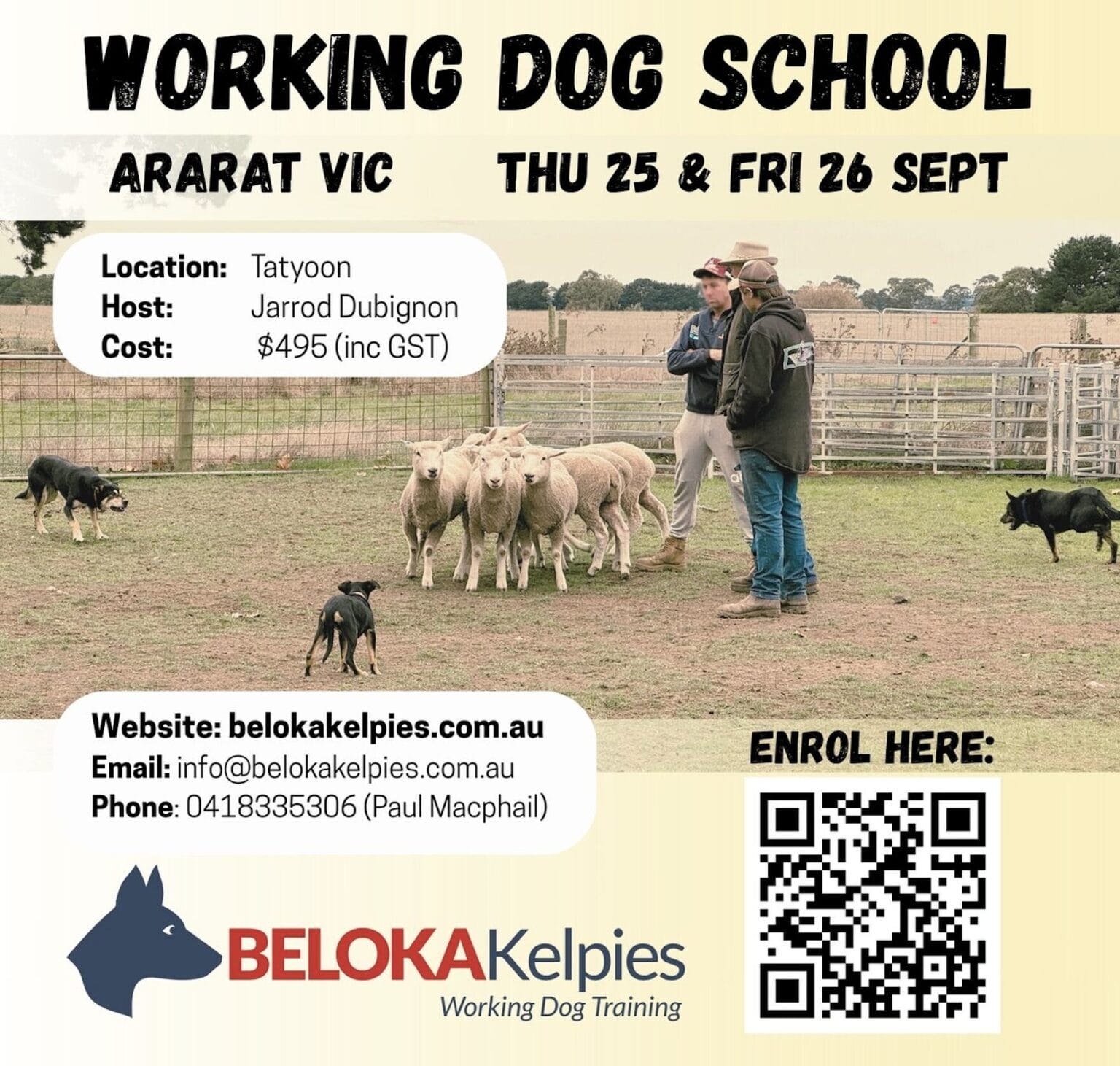 Ararat Dog School - Thu 25 & Fri 26 Sept - Beloka Kelpie Stud and ...